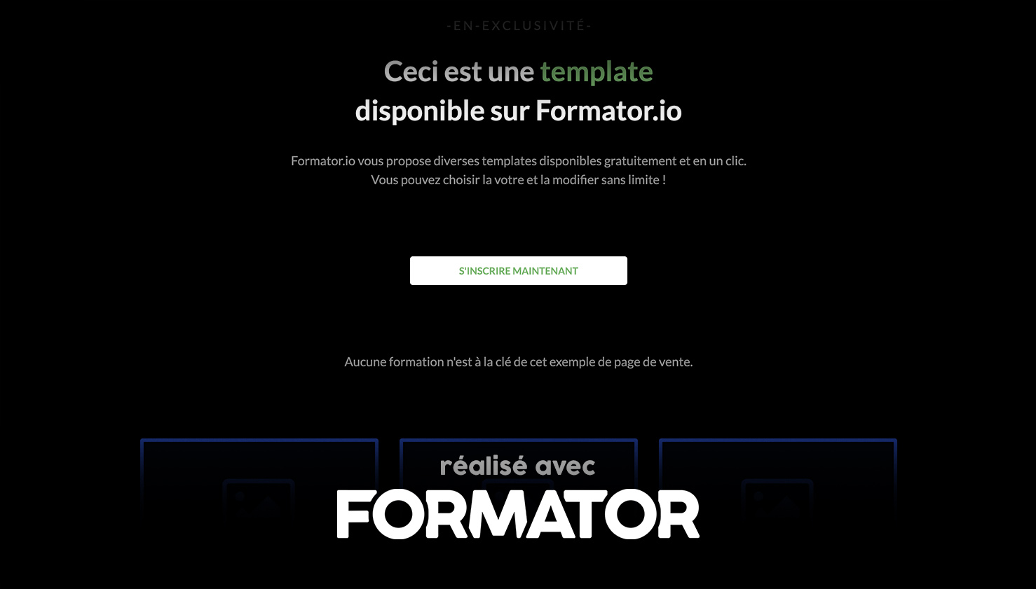 Pages de Vente Personnalisées | Formator.io